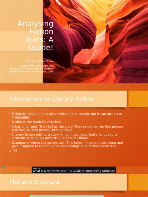 Fiction Texts Guide For Ks3 Gcse Ppt Pdf Narration Plot Narrative
