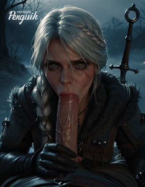 Rule 34 Ai Generated Blowjob Braid Cd Projekt Red Ciri Collar Fellatio Female Light Skinned