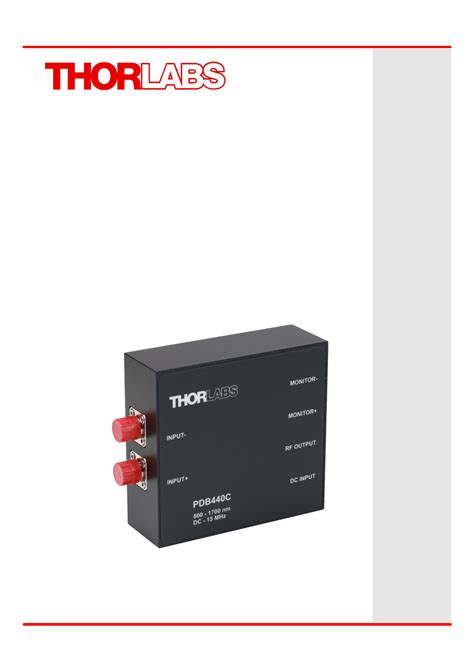 Thorlabs Device Database