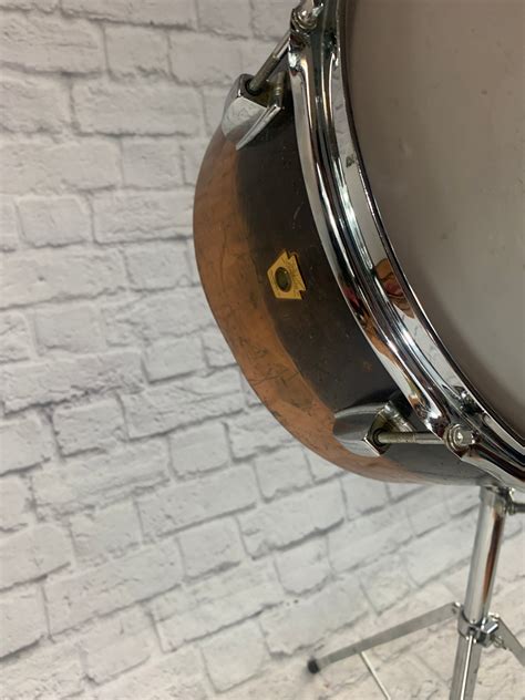 Ludwig Copper Timbale Set 13 14 With Stand Timbales Evolution Music