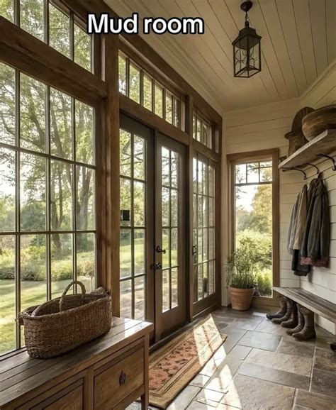 House With Sunroom With French Doors Mudroom Entry With Sunroom