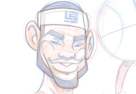 How To Illustrate A Lebron James Cartoon Character