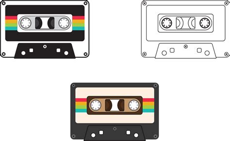 Old School Cassette Tape Vector 17709387 Vector Art At Vecteezy