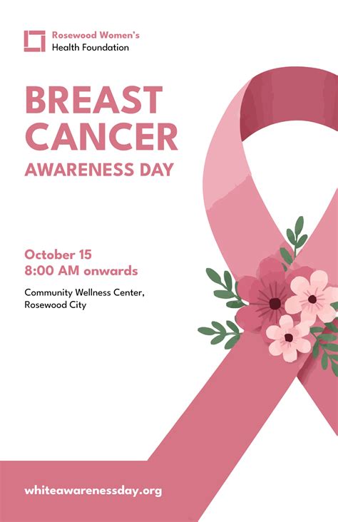 Free Breast Cancer Awareness Poster Templates Editable And Printable