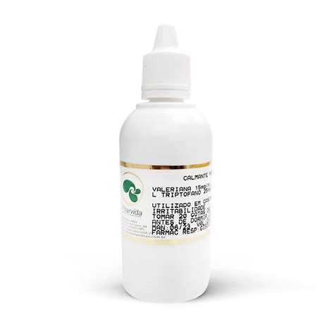 Calmante Em Gotas Valeriana Passiflora E L Triptofano 60ml Fitarvida Fitarvida Farmácia
