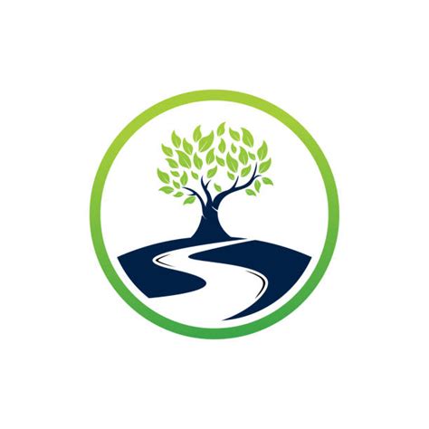 5900 Tree River Logo Stock Illustrations Royalty Free Vector