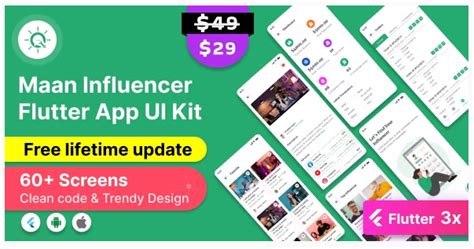 Maan Influencer Hiring Flutter App UI Kit Buy Apps Themes UI Templates Plugins And Source