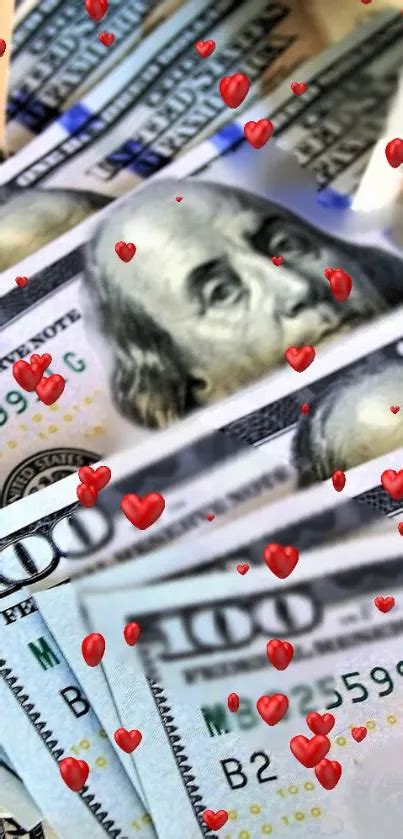 Hearts And Money Wallpaper Free Download