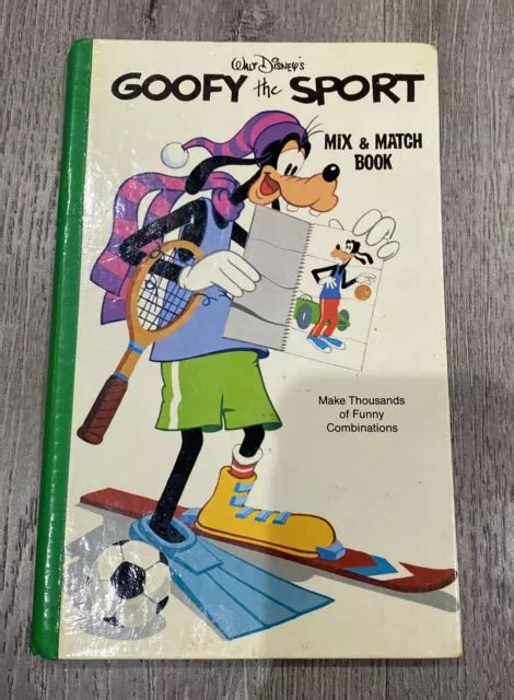 Walt Disney Goofy The Sport Mix And Match Book Disneys 1979 Vintage Eur 15 76 Picclick Fr