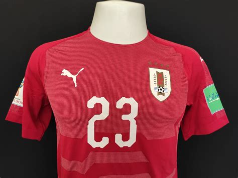 Camisa Da Seleção Do Uruguai Oficial Goleiro Puma 2018 23 Martin Silva