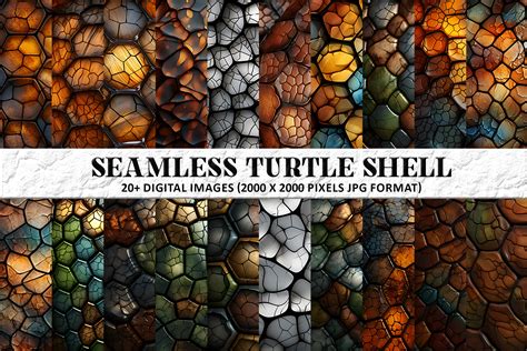 Turtle Shell Pattern Digital Paper Graphic By TheDigitalStore Creative Fabrica