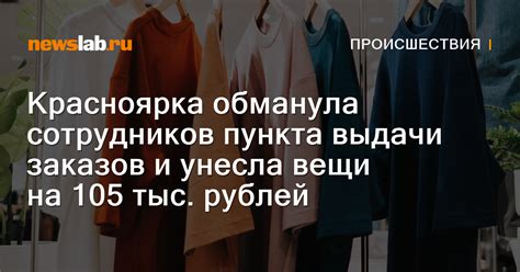 Красноярка обманула сотрудников пункта выдачи заказов и унесла вещи на ...