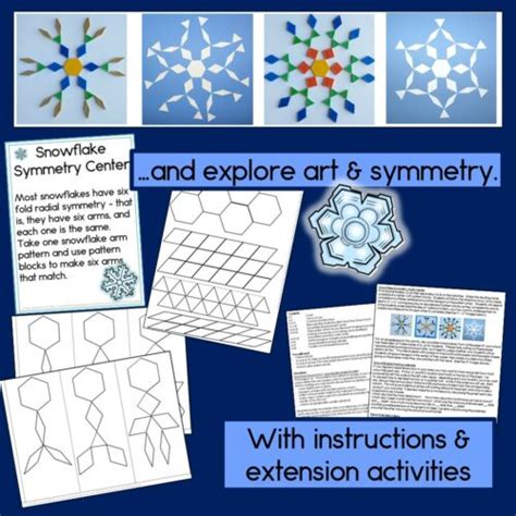 Snow Stem Science Reading Graphing Measurement Symmetry Art