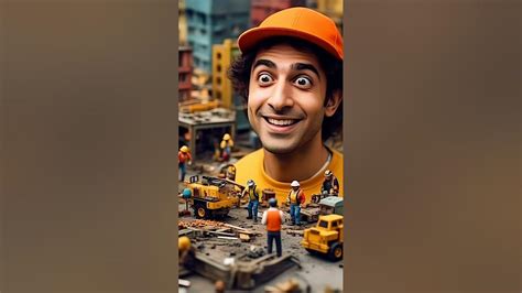 Rajab Butt Youtuber Tiny World Cartoon Characters Mini Workers Youtube