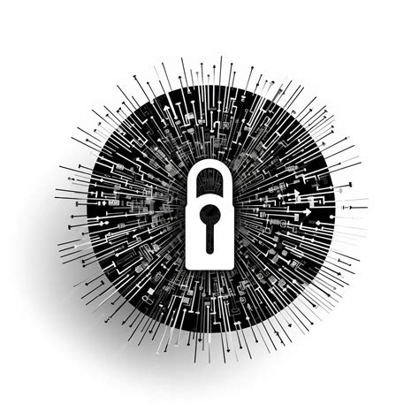 Premium Ai Image Secured Secrets A Monochrome Encryption Icon On