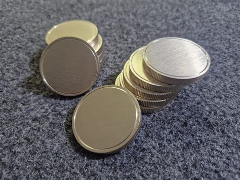 35 Pcs 50mm X 3mm Solid Brass Coins Blanks Blanks For Laser