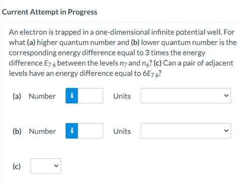Solved An Electron Is Trapped In A One Dimensional Infinite
