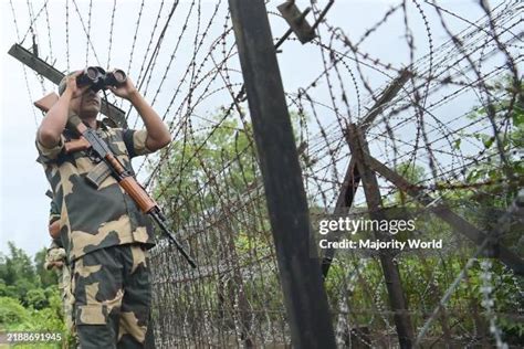 Security Personals Of The Border Security Force Providing Tight News