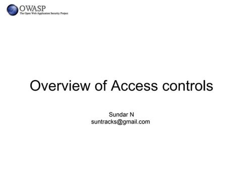 intro to access controls ppt operating systems computer software and applications