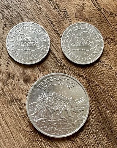 Triceratops Dinosaur Orlean Doubloon Nola 2 Rare Dream Machine Arcade