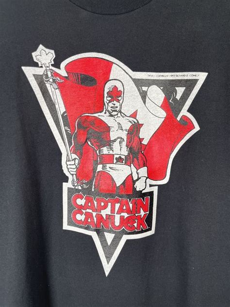 Vintage Vintage 1993 Captain Canuck Superhero Comic T Shirt Grailed