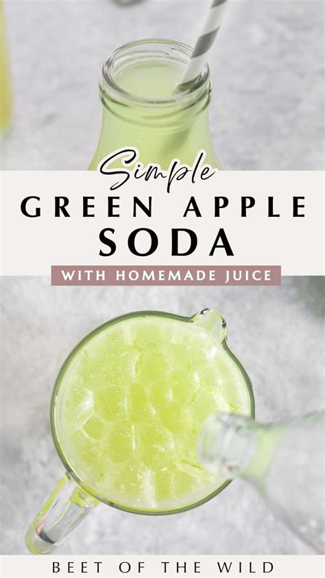 Simple Green Apple Soda With Homemade Juice Recipe Homemade 7up
