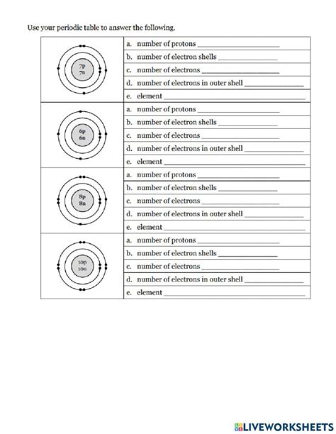 Bohr Atomic Models Worksheet Lia Worksheets