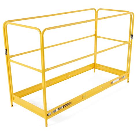 Gexandy Versatile 6 Foot Metal Guardrails System Accessory Baker For Select Jobsite Series