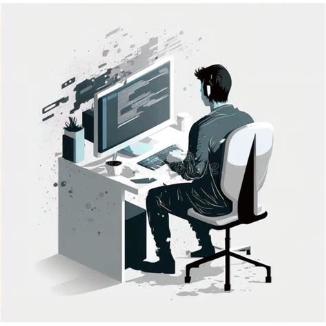 the art of programming turning thoughts into code stock illustration