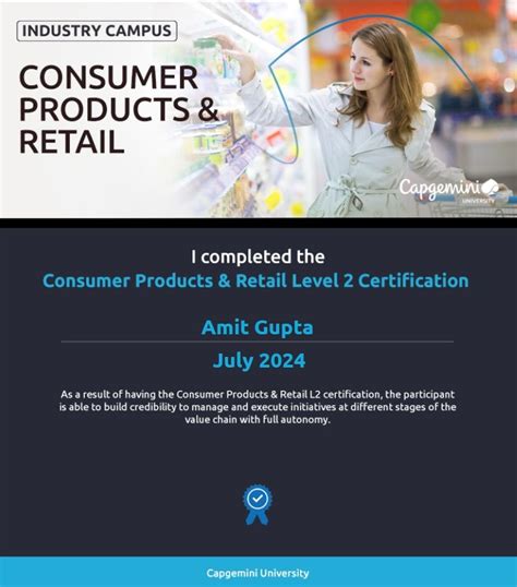 Amit Gupta On Linkedin I Have Successfully Completed The Consumer