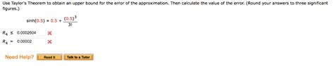 solved approximate the function at the given value of x