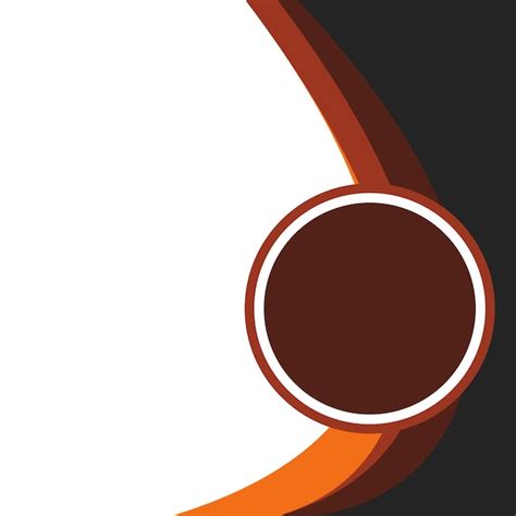 Premium Vector Modern Curve Border With Circle Frame