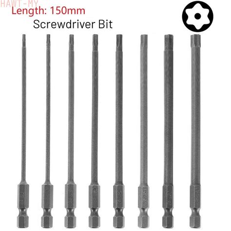 ⭐ New Arrival⭐ Magnetic Torx Screwdriver Bit 150mm Long T8 T10 T15 T20 T25 T27 T30 T40 Durable