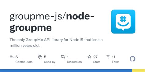 GitHub Groupme Js Node Groupme The Only GroupMe API Library For NodeJS That Isn T A Million