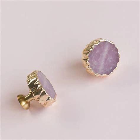 Solid Brass Kitchen Cabinets Knobs Round Knob Drawer Kitchen Pulls Cupboard Door Handle Natural