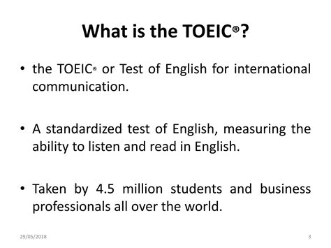 An Introduction To The Toeic Test Pptx
