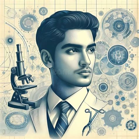 Illustration About The Science Developed By Humanity Stock Illustration Illustration Of