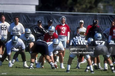 Quarterback Jeff George Of The Oakland Raiders In Action During The