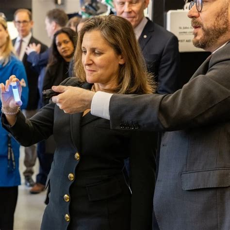 Deputy Pm Chrystia Freeland Tours Acceleration Consortium