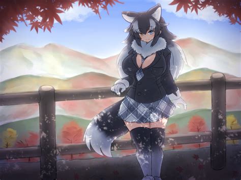 Grey Wolf Kemono Friends Drawn By Mo Danbooru