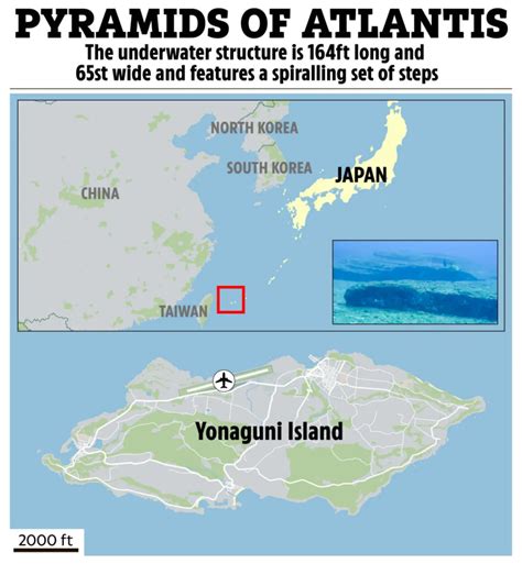 Diver Visits Japans Underwater ‘pyramid The Yonaguni Monument A