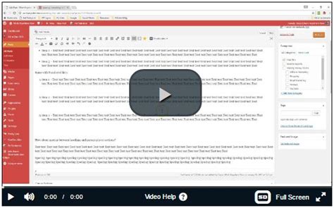 link to video to show how to add spacing to bullet points and numbered