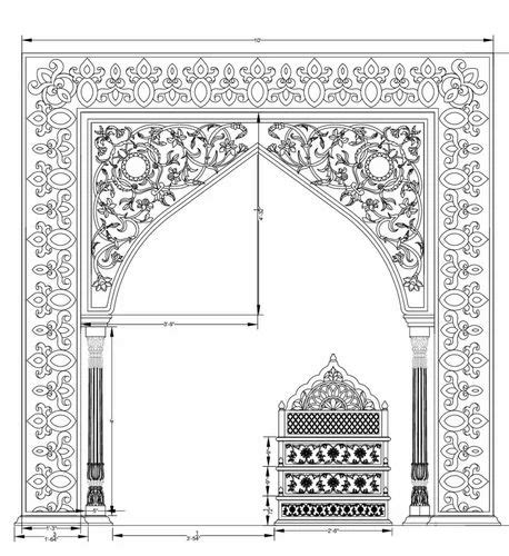Mehrab Design Size 4 Feet At ₹ 3200 Sq Ft In Makrana Id 2851123745730