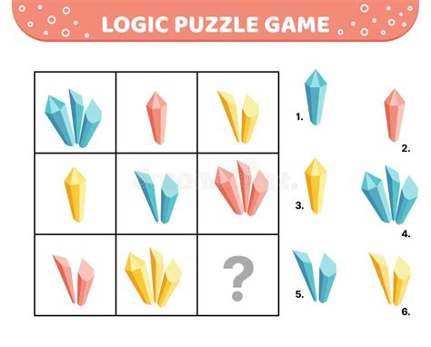 logic puzzle game poisonous mushroom stock illustration illustration