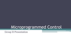 Control Unit Design Random Logic Vs Microprogrammed