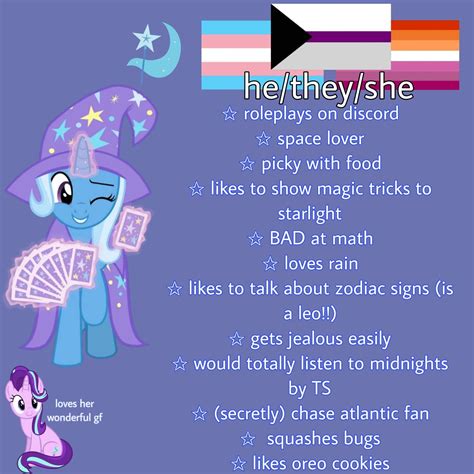 Mlp Trixie Lulamoon Headcanons Mlp Characters Mlp Headcanon