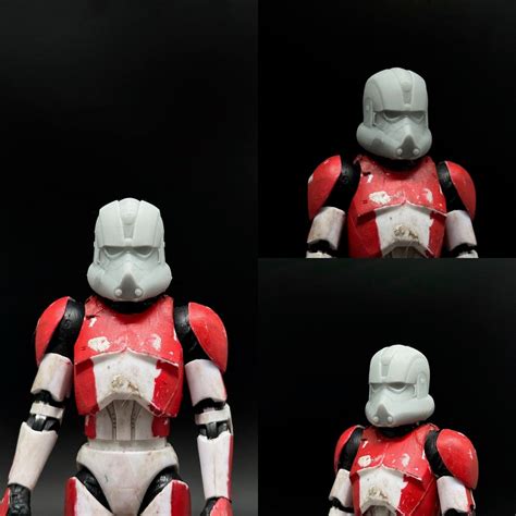 1 12 Clone Trooper Engineer Helmet For Black Series 6inch Etsy