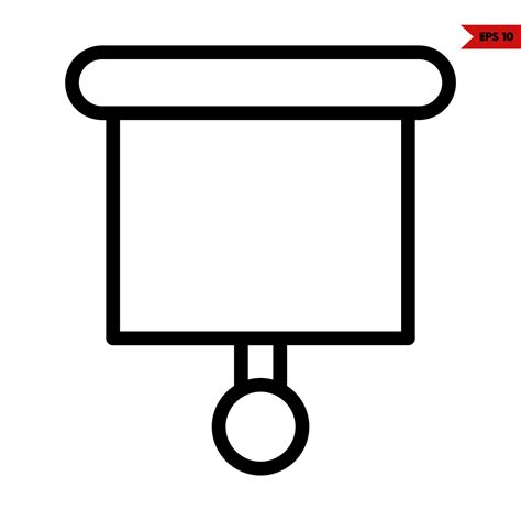 Baord Presentation Line Icon 24756664 Vector Art At Vecteezy