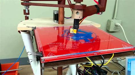 My Reprap Morgan In Action On Its First Successful Print Youtube