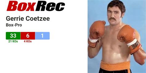 Boxrec Gerrie Coetzee